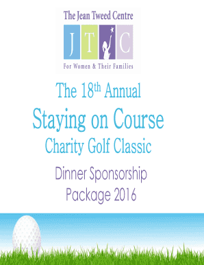 Fillable Online Dinner Sponsorship Fax Email Print - pdfFiller