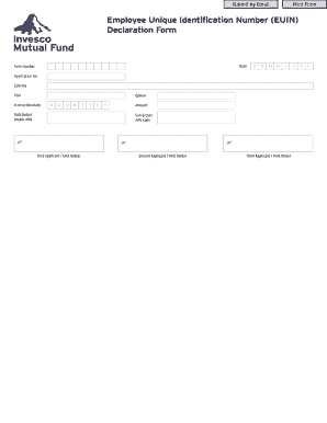 Fillable Online EUIN Declaration Form - New Fax Email Print - pdfFiller