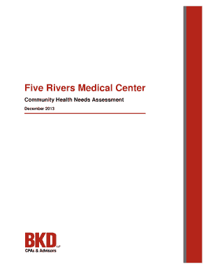 Fillable Online Five Rivers Medical Center Community Health Needs ...