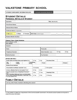 Fillable Online VALKSTONE PRIMARY SCHOOL - Fax Email Print - pdfFiller