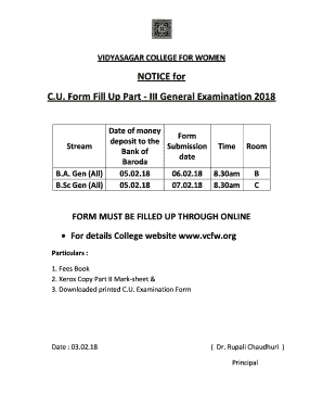 Cu Notice - Fill Online, Printable, Fillable, Blank | pdfFiller