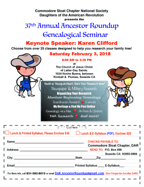 Fillable Online 2018 AR Flyer with Reg form.pages Fax Email Print ...