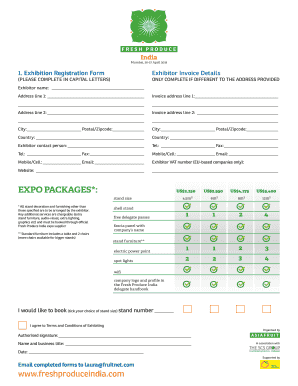 Fillable Online download expo form - Fresh Produce India Fax Email ...