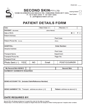Fillable Online Amputee Upper Limb Measurement.cdr Fax Email Print ...