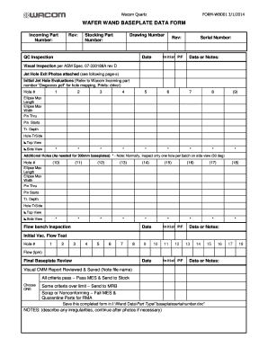 Fillable Online WAFER WAND BASEPLATE DATA FORM - Wacom Quartz Fax Email ...