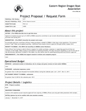 Fillable Online Project Proposal / Request Form Fax Email Print - pdfFiller