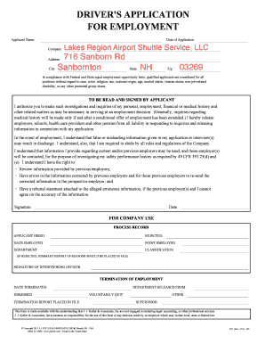 Fillable Online Drivers-Application-For-Employment Fax Email Print ...