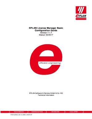 Fillable Online EPLAN License Manager Basic Configuration Guide Fax Email Print - pdfFiller