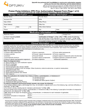 Fillable Online Proton Pump Inhibitors (PPI) Prior Authorization ...