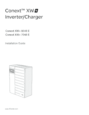 Fillable Online Conext XW Inverter/Charger - RFI Wireless Fax Email ...