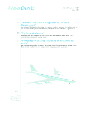 Fillable Online 12 Journal Circulation: An Approach to Lifecycle 19 My ...