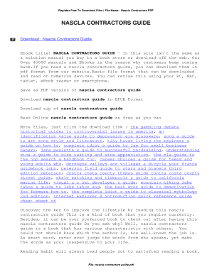 Fillable Online Nascla Contractors Guide. Nascla Contractors Guide Fax ...