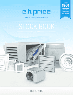 Fillable Online stock book - EH Price Toronto Fax Email Print - pdfFiller