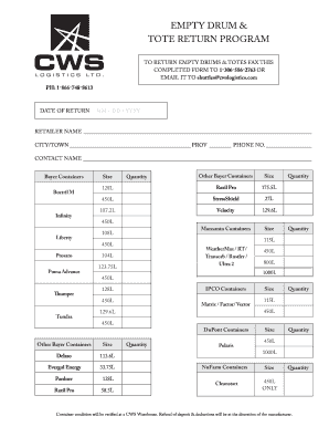 Fillable Online 108319 CWS-container-return-form - CWS Logistics Ltd ...