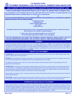 Fillable Online DS-64 Form Updated 07-2013.far Fax Email Print - pdfFiller