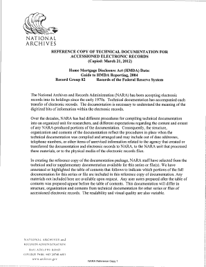 Fillable Online Home Mortgage Disclosure Act (HMDA); Documentation ...