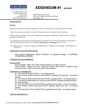 Fillable Online ICF ADDENDUM #1 Fax Email Print - pdfFiller