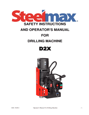 Fillable Online d2x drilling machine - Steelmax Fax Email Print - pdfFiller