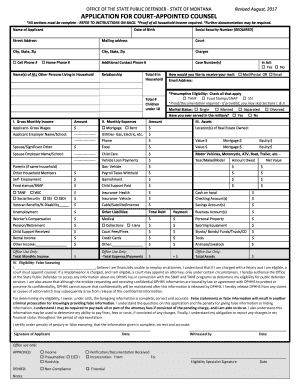 Fillable Online publicdefender mt OPD Forms - the Office of the State ...