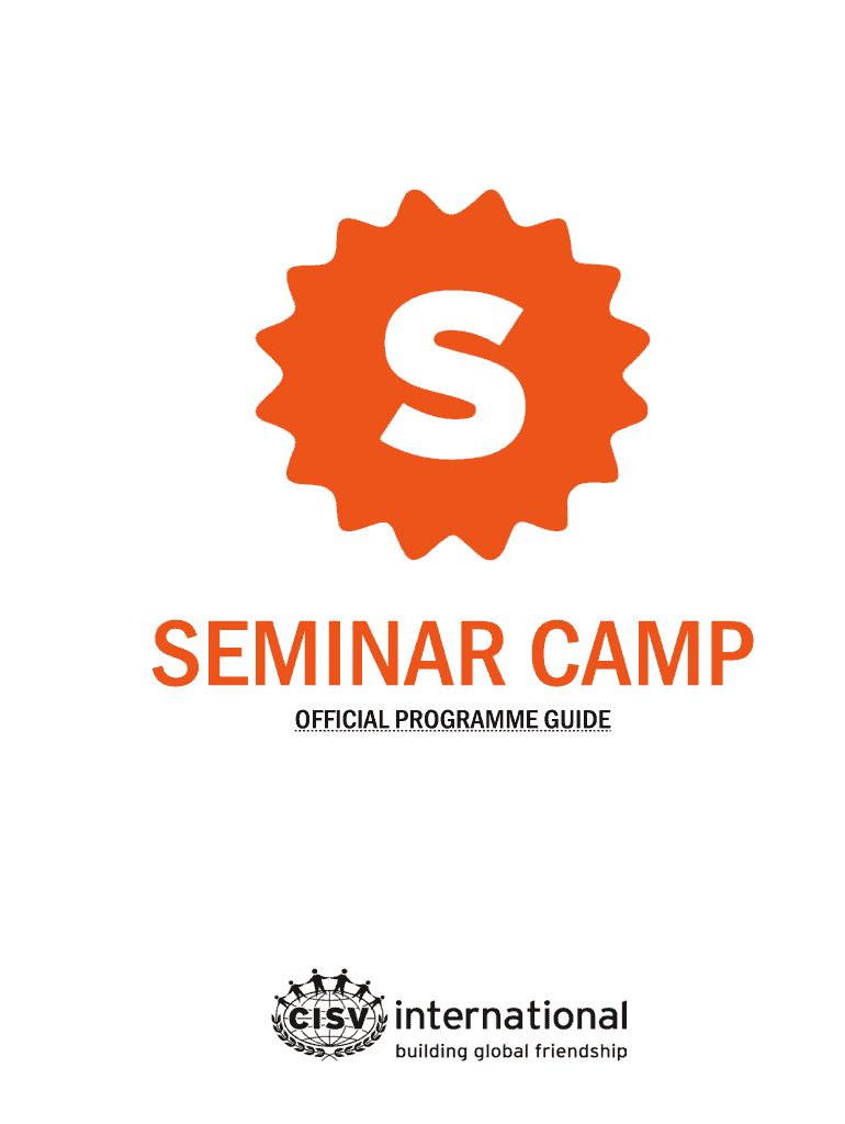 Fillable Online Seminar Camp Programme Guide - CISV International Fax ...