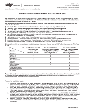 Fillable Online consent for molecular genetic testing mar12 - ARUP ...