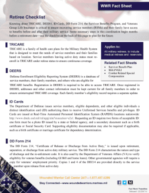 Fillable Online Retiree Checklist - United States Marine Corps Fax ...