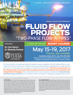 Fillable Online cese utulsa fluid flow projects - University of Tulsa ...