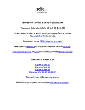 Fillable Online 2006 Form 8453-OL - E-file Fax Email Print - pdfFiller