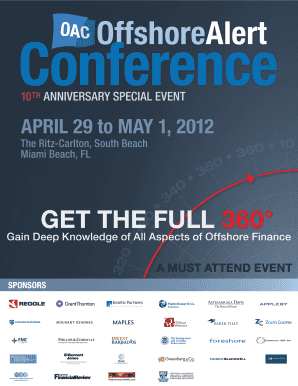 Fillable Online 2012 OffshoreAlert Conference: Gain Deep Knowledge of ...