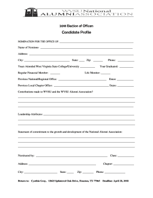 Fillable Online connect wvstateu candidate assessment form - West ...