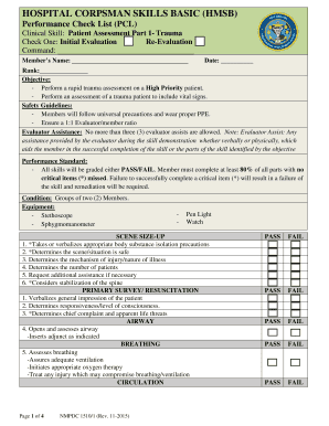 Fillable Online HOSPITAL CORPSMAN SKILLS BASIC (HMSB) Fax Email Print ...