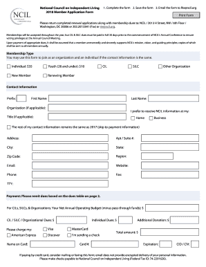 Fillable Online 2018 Member Application Form Fax Email Print - pdfFiller
