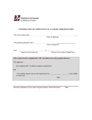 Fillable Online Confirmation of completion of academic program.docx Fax ...