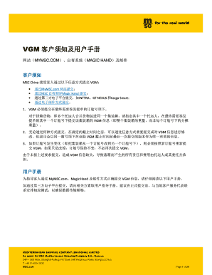 Fillable Online mymsc vgm Fax Email Print - pdfFiller