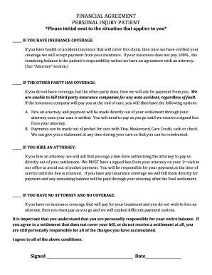 Fillable Online PERSONAL INJURY PATIENT Fax Email Print - pdfFiller