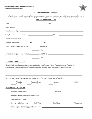 Fillable Online GUERNSEY COUNTY SHERIFF'S OFFICE Fax Email Print ...