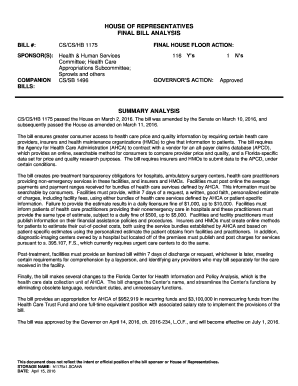 Fillable Online CS/CS/HB 1175 Fax Email Print - pdfFiller