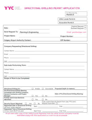 Fillable Online DIRECTIONAL DRILLING PERMIT APPLICATION Fax Email Print ...
