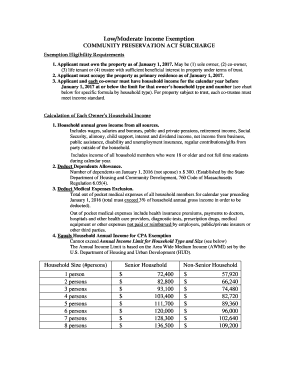 Fillable Online Low/Moderate Income Exemption Fax Email Print - pdfFiller