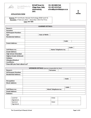 Fillable Online Application Form - 1st Year B 2015 Fax Email Print ...