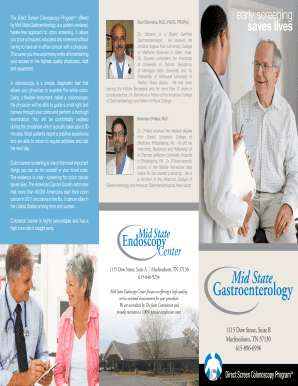 Fillable Online Direct Screen Brochure - Mid State Endoscopy Center Fax ...