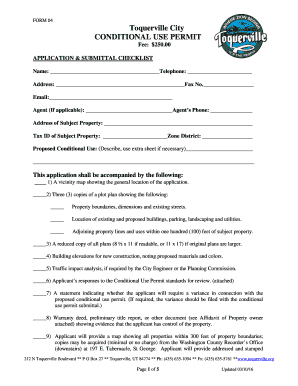 Fillable Online 04 Conditional Use Application Fax Email Print - pdfFiller