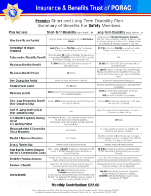 Fillable Online Insurance & Benefits Trust of PORAC Fax Email Print ...