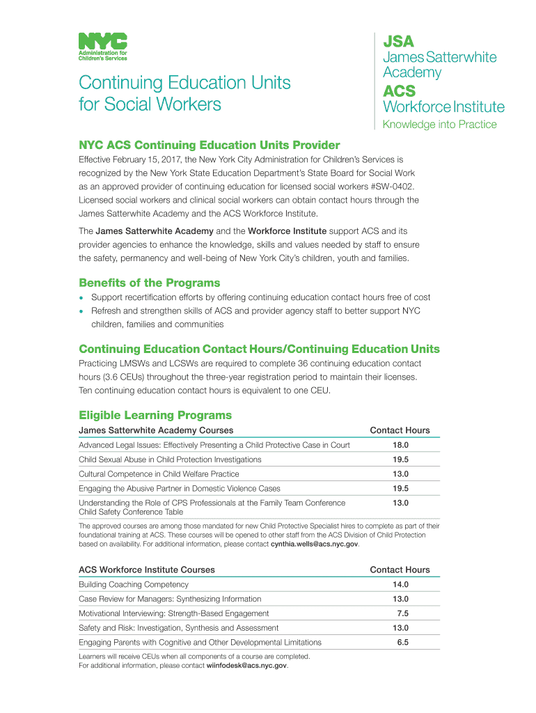 Fillable Online New York State's Child and Family Services Plan FY ...