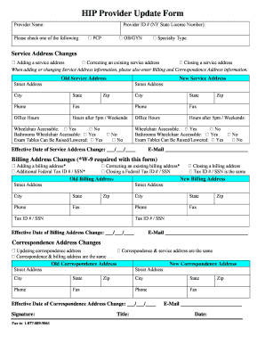 Fillable Online Provider ID # (NY State License Number): Fax Email ...