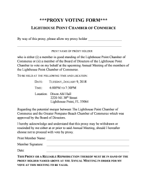 Fillable Online proxy voting form - Lighthouse Point Chamber of ...