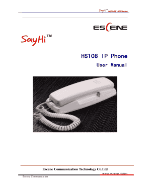 Fillable Online HS108 IP Phone - Cheap Voip Phones Fax Email Print ...