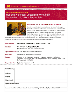 Fillable Online extension umn Fergus Falls - University of Minnesota Extension Fax Email Print ...