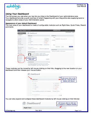 Fillable Online Using Your Dashboard Fax Email Print - pdfFiller