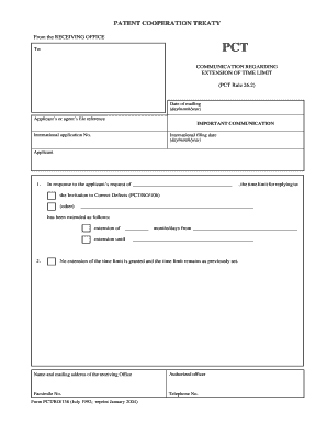 Fillable Online wipo Editable PCT Forms ro138. January 2004 Fax Email ...